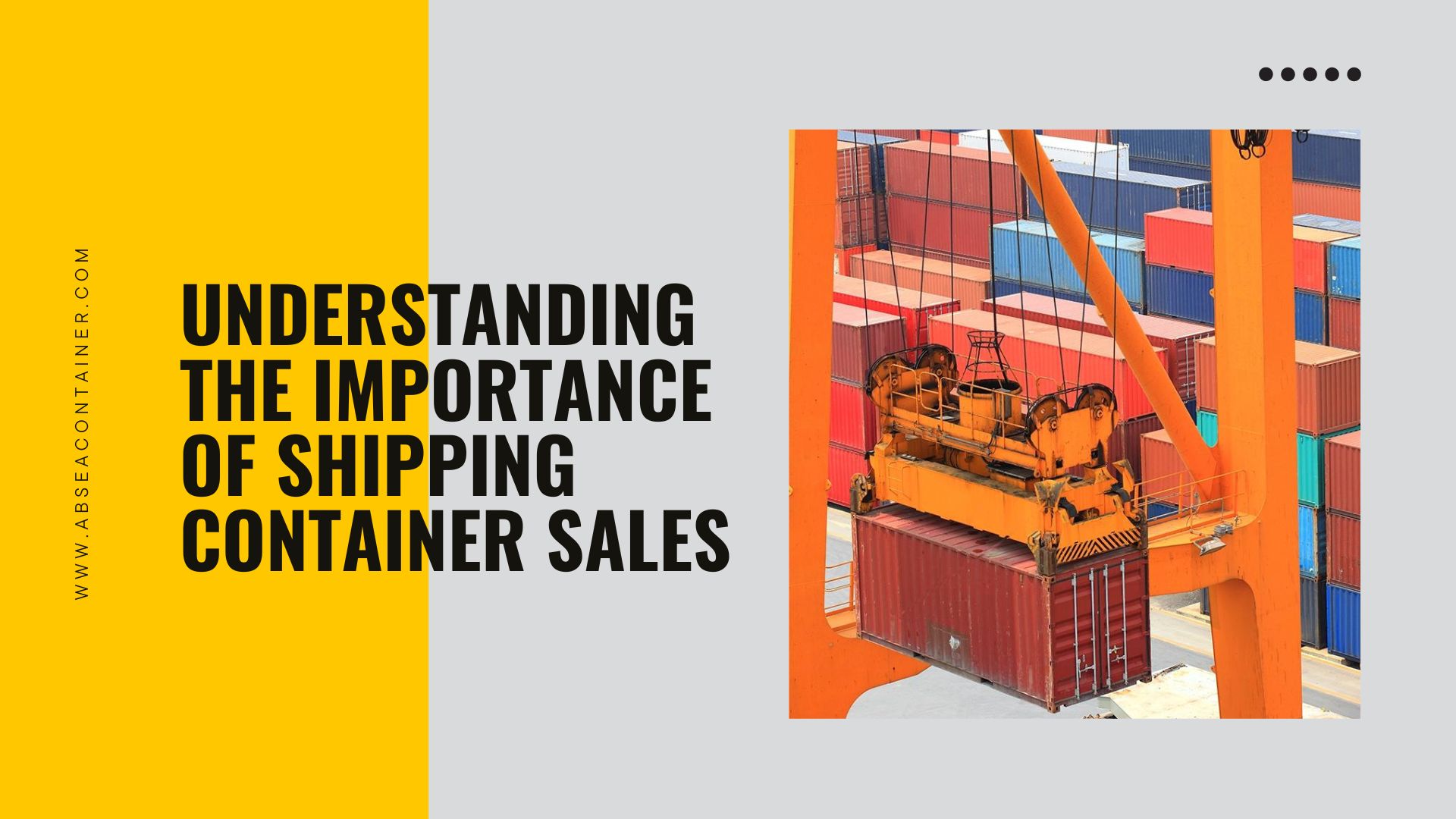 Maximizing Sales: AB Sea Shipping Container sales